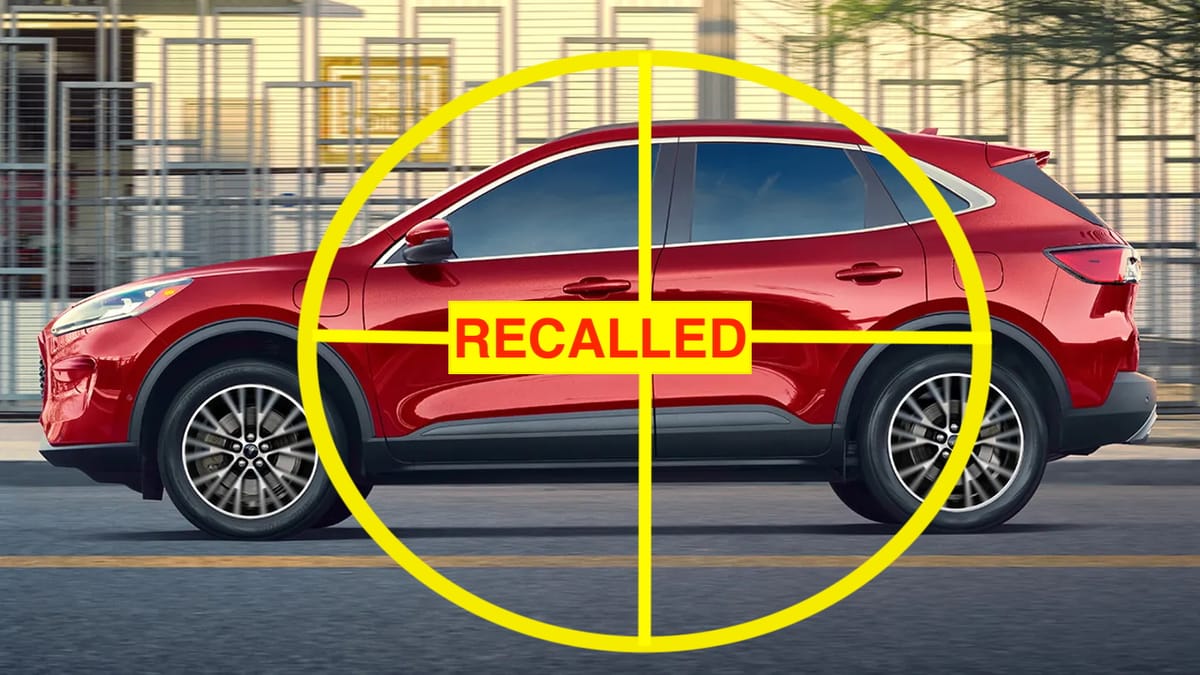 Critical Fire Hazard: 480 Ford Escape Plug-In Hybrids Recalled in ...